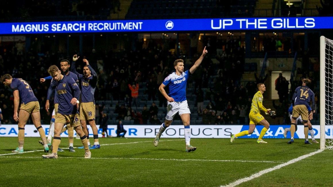 Gillingham players stayed on after the lights went out as Goal Hero ...